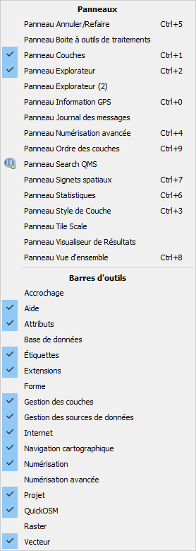 1- Introduction à QGIS - Menus -Outils