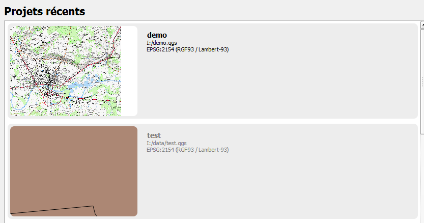 2- Ouverture et visualisation - La notion de PROJET