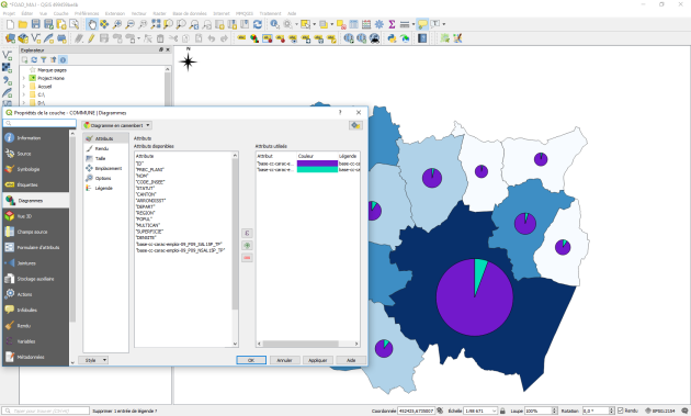 5- Production de cartes - Les diagrammes